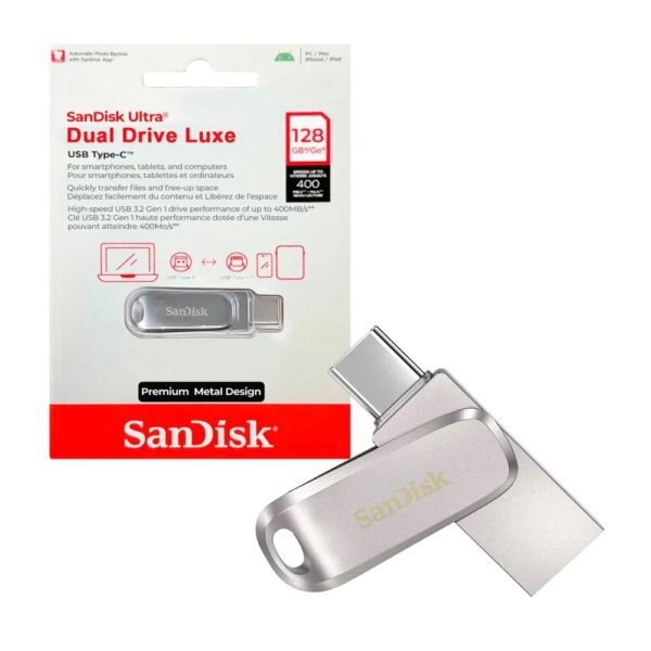 SANDISK 128GB ULTRA DUAL DRIVE LUXE USB TYPC-C FLASH DRIVE – Rapasat